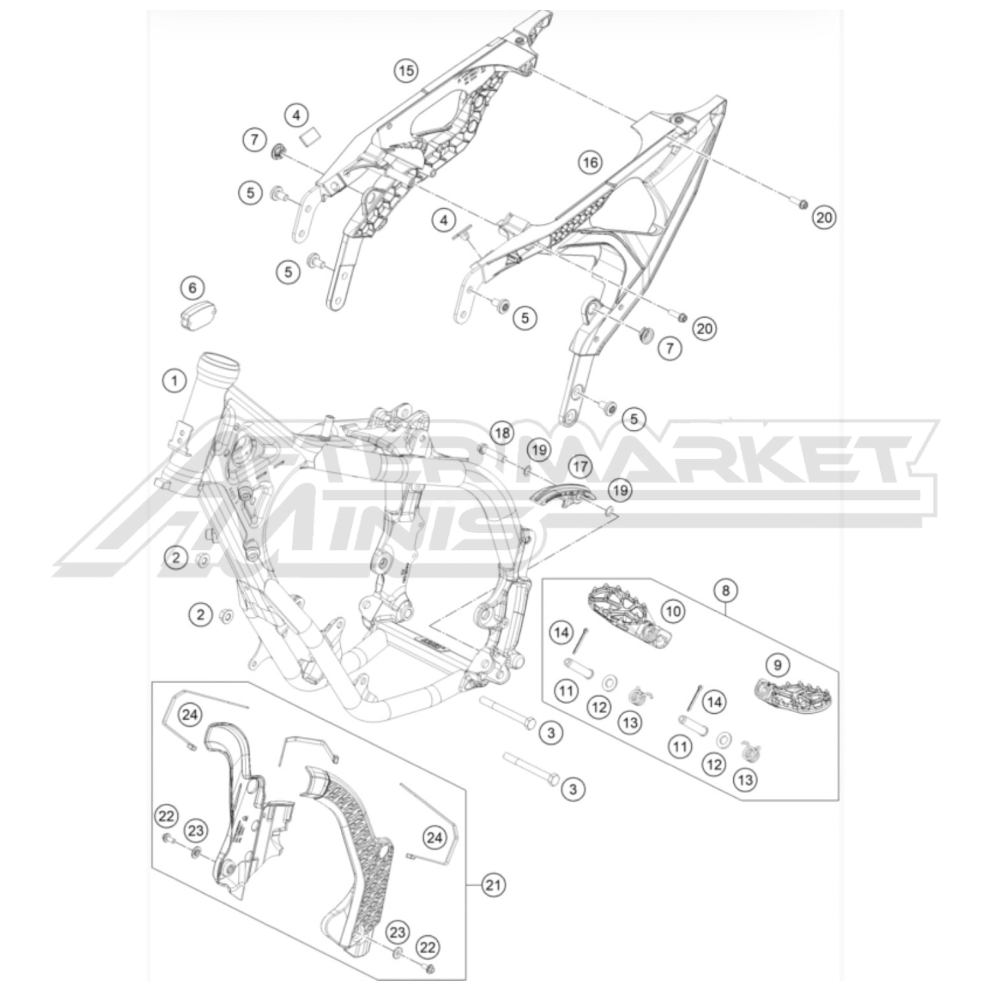 2024 KTM 65 SX - Frame – Aftermarket Minis